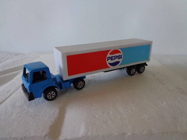TOOTSIE TOY PEPSI DELIVERY Blue Semi TRUCK TRACTOR TRAILER 1970 ...