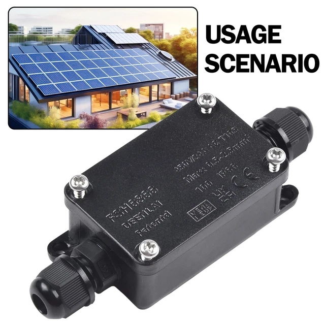 2 WAY-OUTDOOR WATERPROOF IP66 Cable Connector PC Junction Box 240V ...