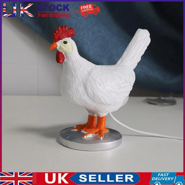 RESIN CHICKEN NIGHT Lights Funny Chicken Lamp Easter Birthday Gift for ...