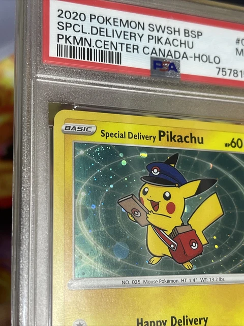 SPECIAL DELIVERY PIKACHU SWSH074 Pokemon Center Canada Promo -HOLO ...