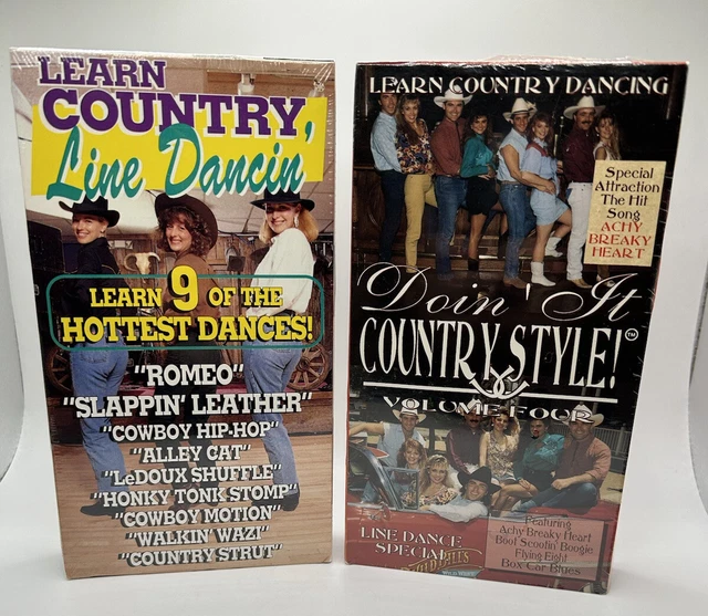 DOIN IT COUNTRY Style Line Dancing Learning VHS Videos Alley Cat Boot ...