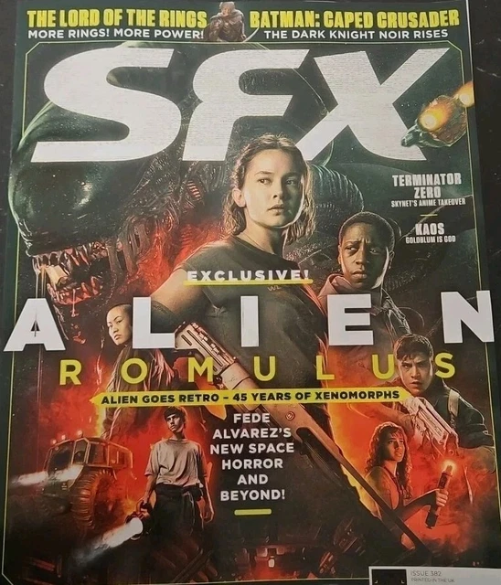 SFX MAGAZINE ISSUE #382 September 2024 Alien Romulus subscriber cover £ ...