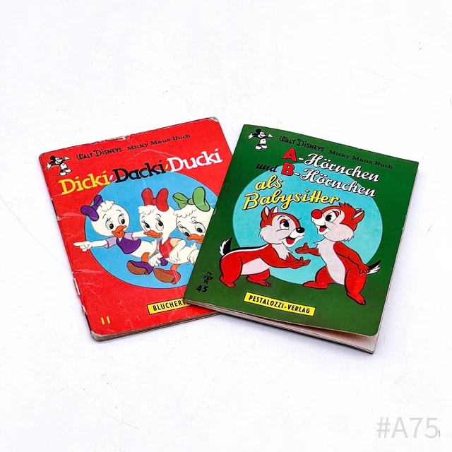WALT DISNEYS MICKY Mouse Livre Dicki Dacki Ducki A-Hörnchen & B ...