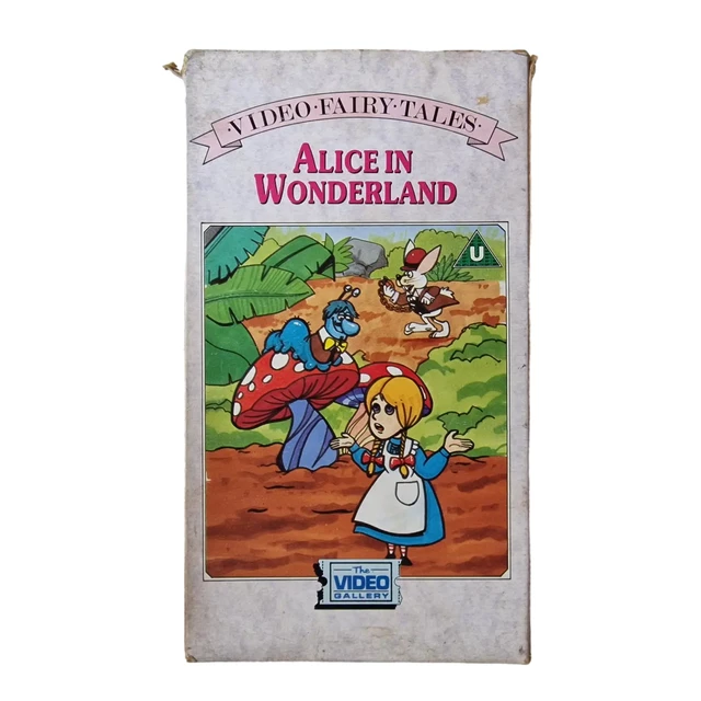 VHS MOVIE VIDEO Fairy Tales Alice In Wonderland Animation Video ...