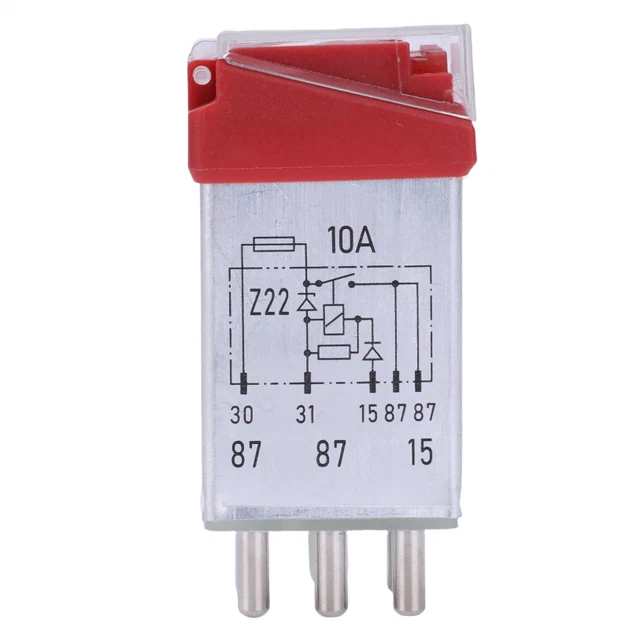 FOR MERCEDES W126 ABS Overload Relay 12V 10A Overload Protection 12V ...