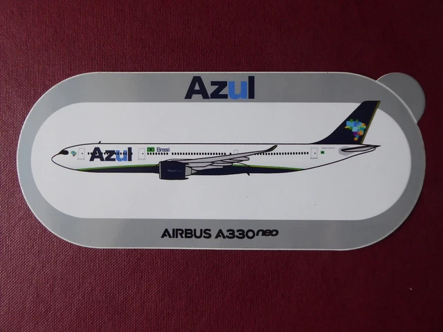 AUTOCOLLANT STICKER AUFKLEBER AIRBUS A330neo AZUL EUR 5,00 - PicClick FR