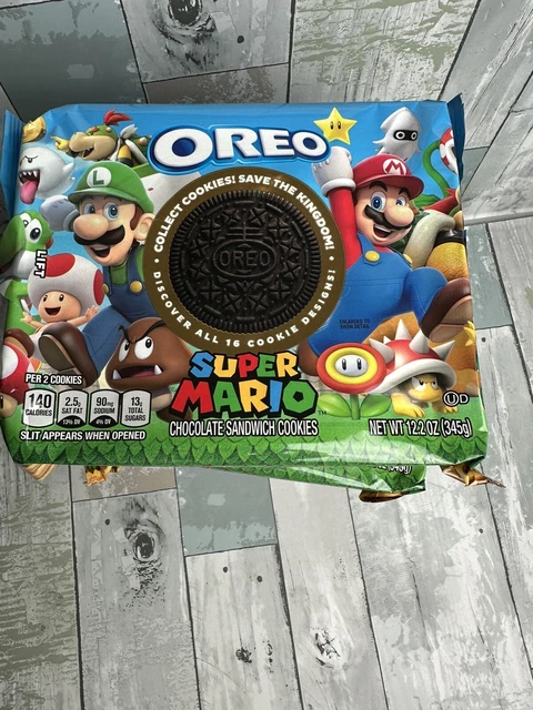 SUPER MARIO OREO Chocolate Sandwich Cookies Limited Edition 12.2 oz Lot ...