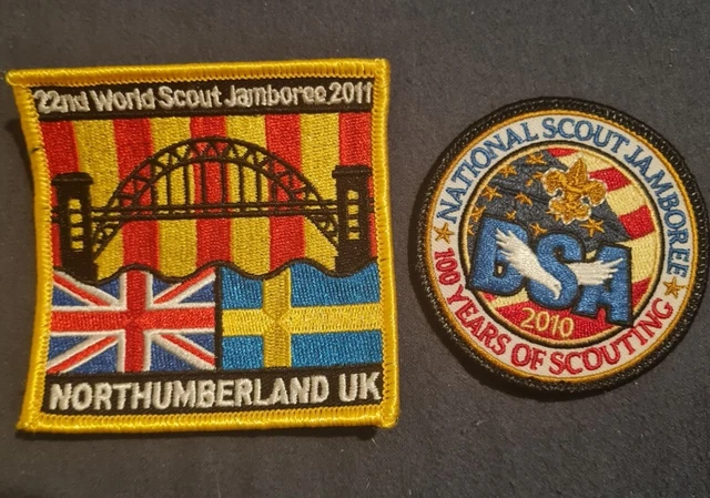 NATIONAL BOY SCOUTS America UK Jamboree Patches 2010 100 Years of ...