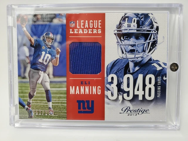 CARTE PATCH ELI Manning Panini Prestige 2013 / 299 NFL Giants de New ...