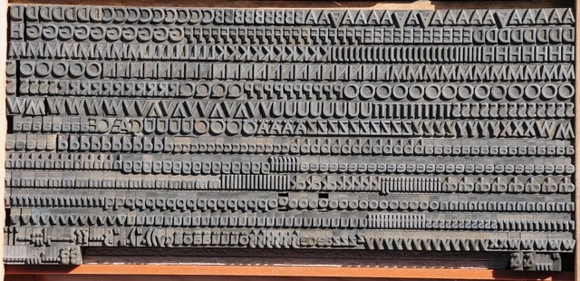 POLICE DE CARACTÈRES ERBAR c20 plomb lettres typographie imprimerie ...