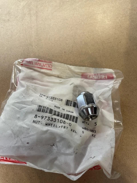 ISUZU D MAX New Genuine Front Axle Wheel Nut £2.00 - PicClick UK