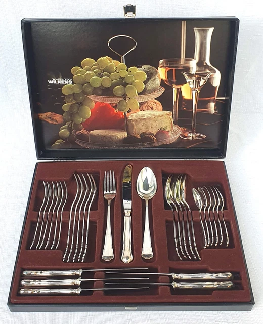 WILKENS CHIPPENDALE SILBER 90 Besteckkasten 30-teilig Besteck vollständig, TOP! EUR 449,00 ...