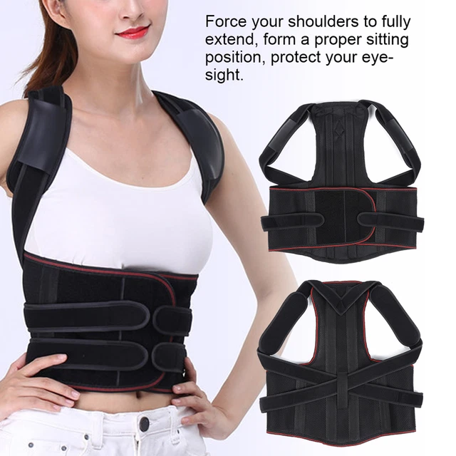 LUMBAR SUPPORT FIXATION Humpback Correction Back Spine Brace For Adult ...