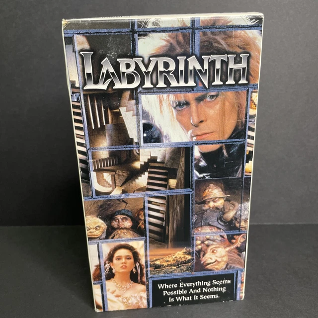 LABYRINTH VHS TAPE David Bowie Jennifer Connelly Jim Henson Fantasy ...