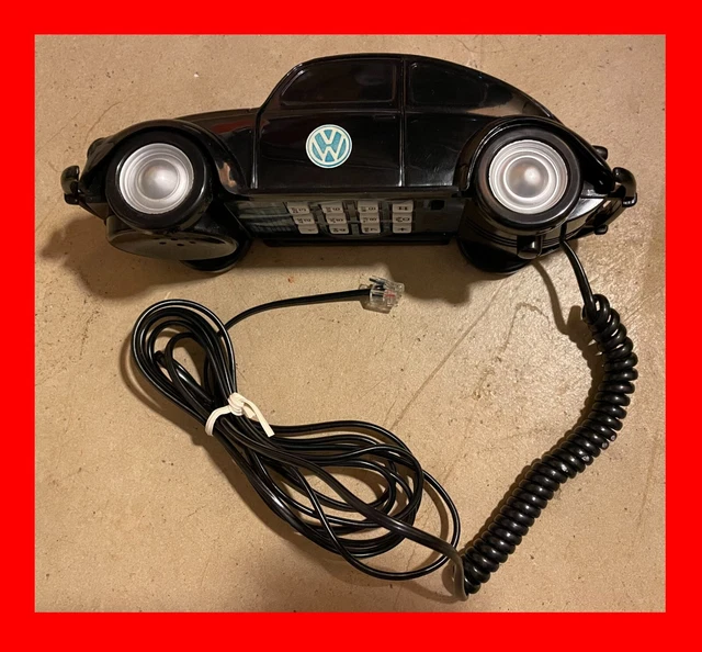 VINTAGE VOLKSWAGEN VW CAR PUSH BUTTON PHONE TOUCH TONE NOSTALGIA VW BUG ...