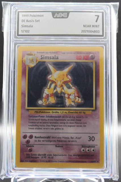 POKEMON SIMSALA BASE Set DE PSA AOG 7 Near Mint EUR 36,50 - PicClick DE