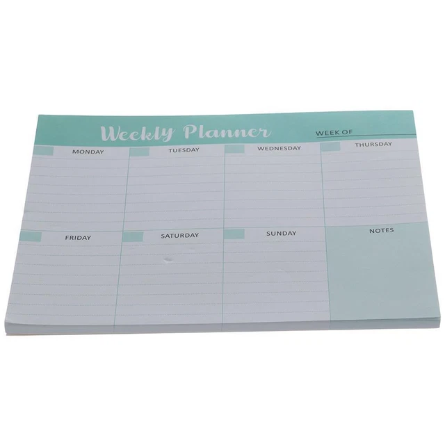 52 SHEETS TO Do List Pad Agenda Memo Pads Daily Planner Home Supplies ...