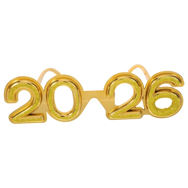 GLITTER 2026 GLASSES: Unique 2026 Eyewear for New Year's Eve ...