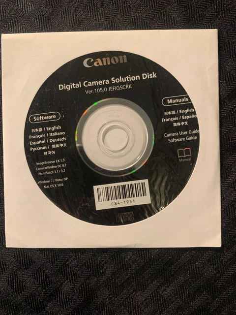 CANON DIGITALKAMERA LÖSUNG Disk Ver 105.0 Jefigscrk Win/Mac EUR 3,87 - PicClick DE