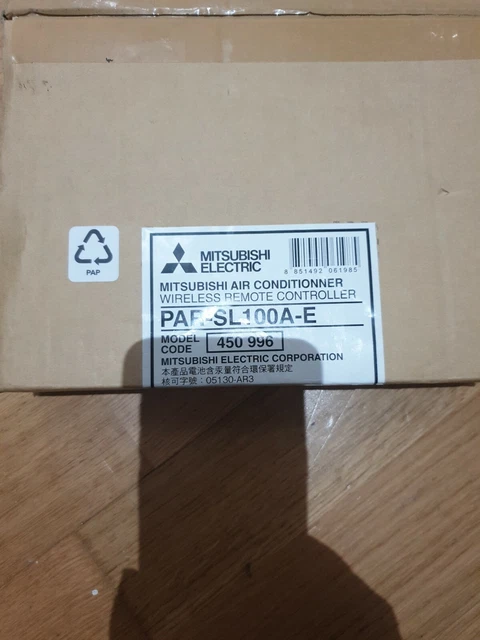 MITSUBISHI AIR CONDITIONNER Wireless Remote Controller PAR-SL100A-E ...