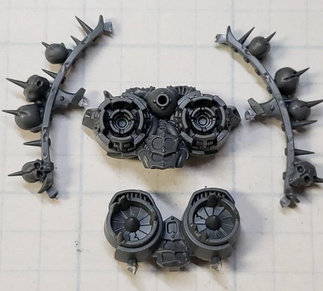 40K CHAOS SPACE Marines Bits Dread Talons Jump Pack Lord Skull Trophy ...