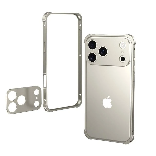 FOR IPHONE 17 Pro Max 16 15 14 13 12 Aluminum Bumper Frame Case +Metal ...