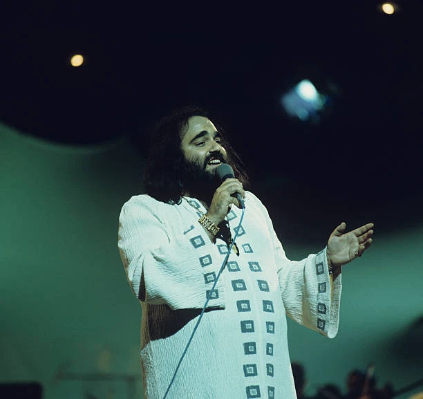 SINGER DEMIS ROUSSOS Performs On A Tv Show 1975 OLD PHOTO $9.00 ...