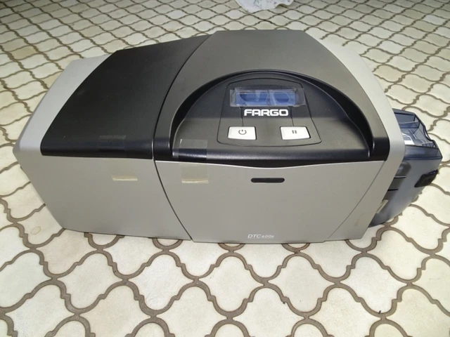 FARGO DTC400E DIRECT-TO-CARD plastic CR80 id card printer/encoder kit ...