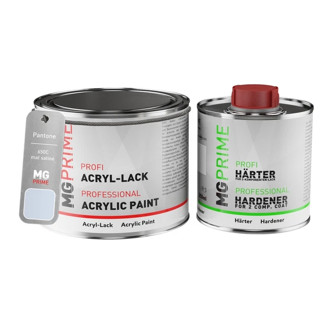 PANTONE 650C BLUE Peinture acrylique mat satinée Pot de 0,75 litre ...
