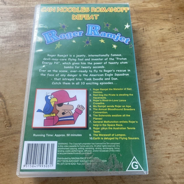 ROGER RAMJET VOL 3 VHS PAL Small Box Tested £9.56 - PicClick UK