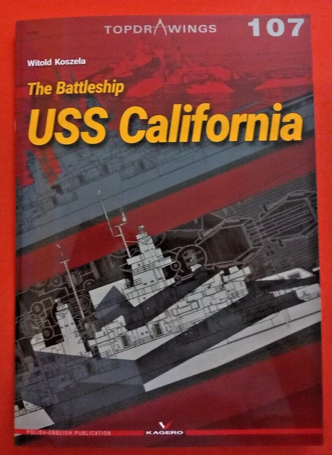 KAGERO TOPDRAWINGS 7107 107, The Battleship USS CALIFORNIA EUR 17,50 ...