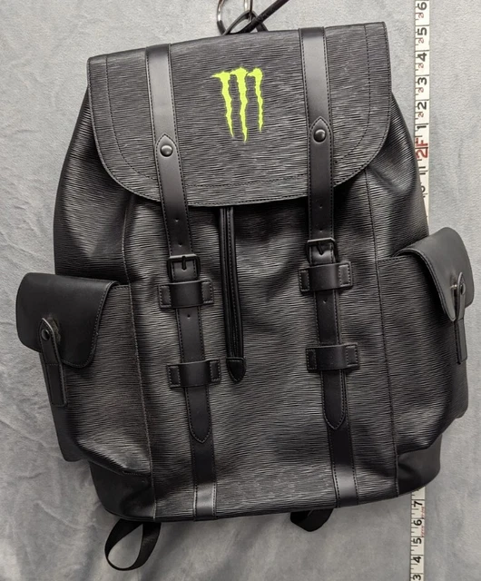 MONSTER ENERGY DRINK Large Leather Backpack Rucksack Mini Trunk ...