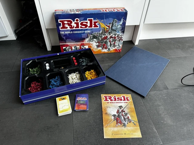 RISK BOARD GAME The World Conquest Game Parker 2004 Golden Cavalry 100% ...