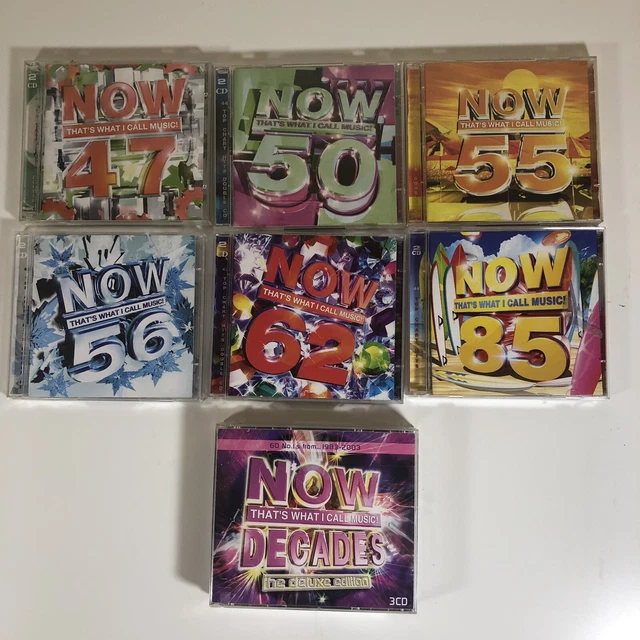NOW THATS WHAT I Call Music CD Bundle 47 50 55 56 62 85 & Decades 7 ...