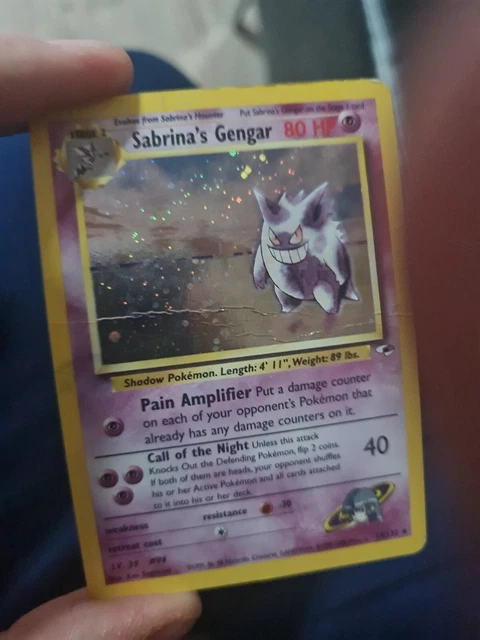 POKÉMON/POKEMON KARTE SABRINA'S Gengar HOLO 14/132 Gym Heroes Wotc PSA ...