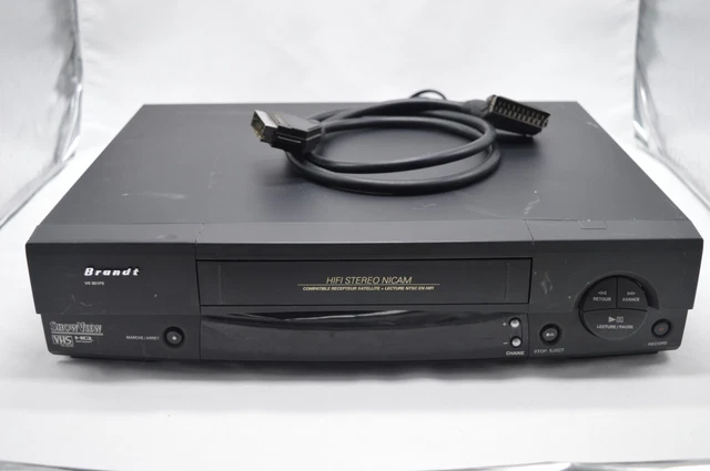 MAGNÉTOSCOPE LECTEUR CASSETTE enregistreur recorder VHS K7 Brandt VK ...