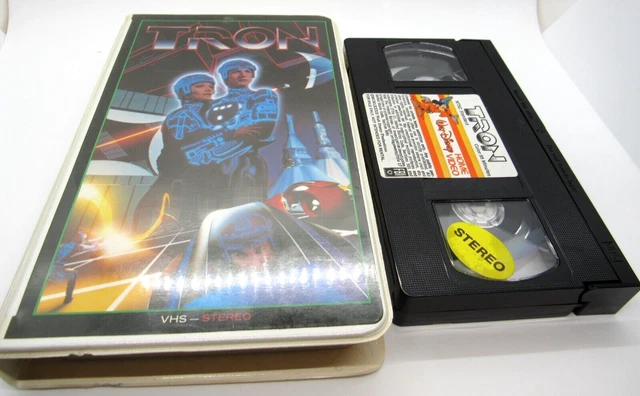 TRON 1982 WALT Disney Home Video VHS Original White Clamshell SciFi £16 ...