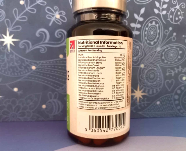 VITABRIGHT ADVANCED BIO-CULTURES Complex 45 Billion Cfu 17 Live Strains ...