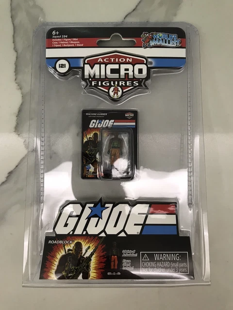 ROADBLOCK ACTION MICRO Figures World’s Smallest Toy GI Joe Retro ...