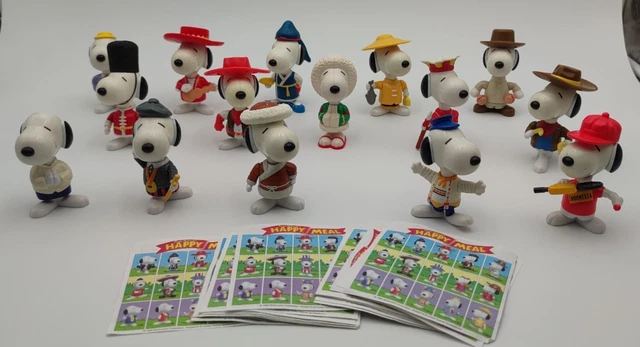 SNOOPY MCDONALD'S 1999 Happy Meal Peanuts World Tour ensemble 30 x ...