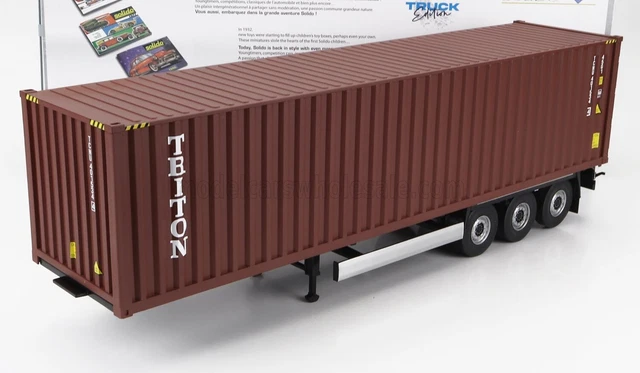 SOLIDO 1/24 DIE-CAST Composite Triton 40 Foot Container Trailer For ...