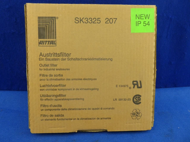 &NEW& RITTAL SK3325 207 Austrittsfilter in grid and filter packaging ...