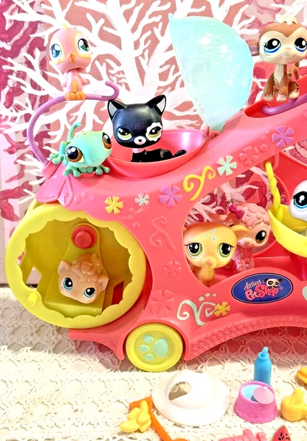 LITTLEST PET SHOP Paw Powered Cruiser Car Playset 12 Pets Extras ...