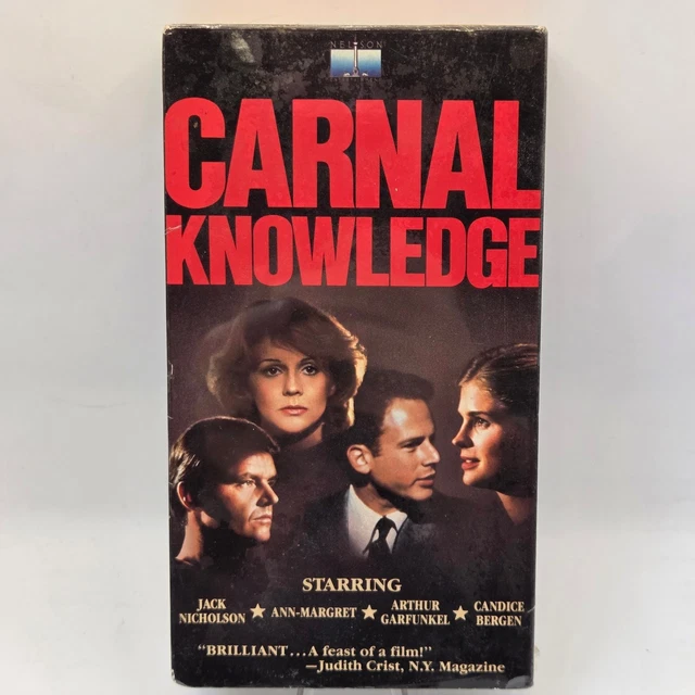 CARNAL KNOWLEDGE VHS 1985 Sealed Jack Nicholson Ann-Margret Nelson ...