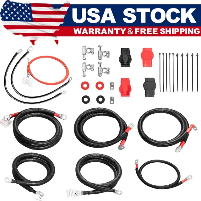 7.3L DIESEL BATTERY Cables Kit for Ford 1999-2003 Superduty F250 F350 ...