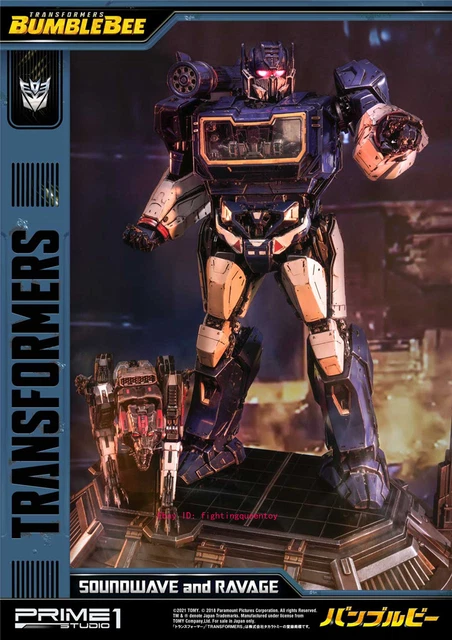 PRIME 1 STUDIO MMTFM-27EX Soundwave & Ravage 32'' Statue Deluxe Ver ...