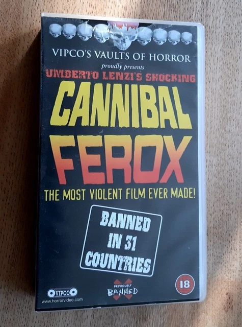 CANNIBAL FEROX / VHS VIDEO TAPE / Italian Horror / Vipco/ Umberto Lenzi ...