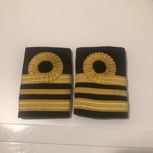 ROYAL NAVY OFFICERS Rank Slides /Epaulettes Lieutenant Commander [26554 ...