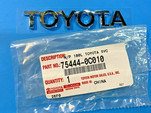 1-PC GENUINE TOYOTA Tundra (07-14) Name Plate Fenders Emblem 75444 ...