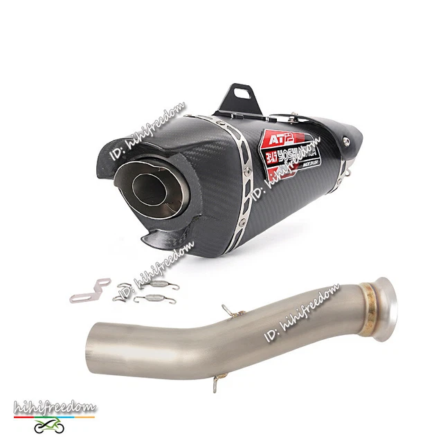 FOR CFMOTO NK800 800NK Titanium Exhaust System Mid Link Pipe Carbon ...